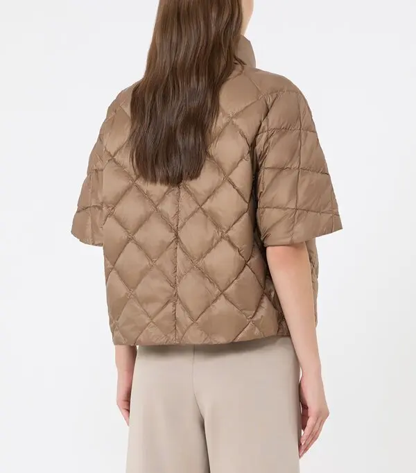 Max Mara Short-sleeve Quilted Jacket