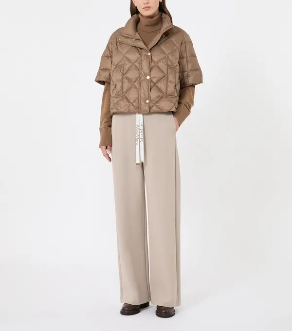 Max Mara Short-sleeve Quilted Jacket