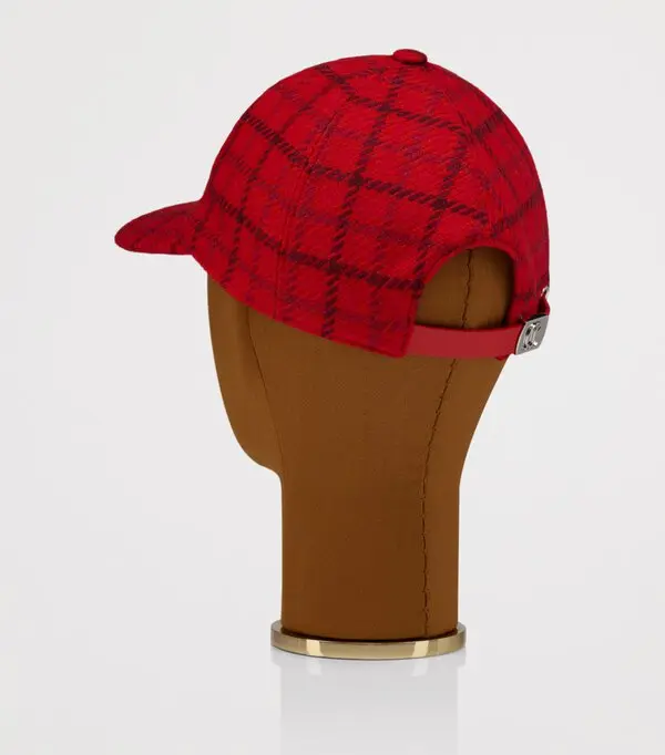 CHRISTIAN LOUBOUTIN Neocl Check Print Baseball Cap