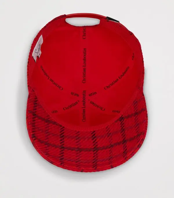 CHRISTIAN LOUBOUTIN Neocl Check Print Baseball Cap