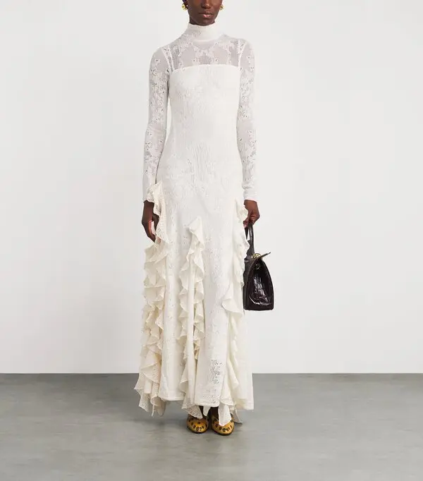 Gabriela Hearst Wool-silk Pointelle-knit Solway Maxi Dress