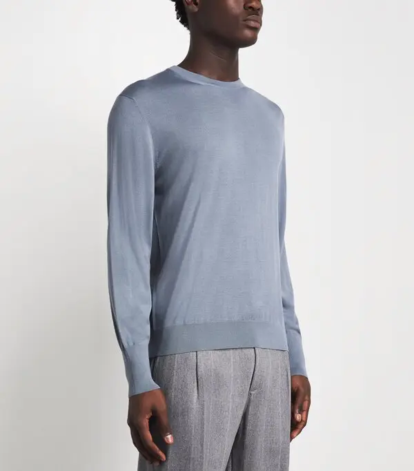 Eleventy Wool Crew-neck Sweater