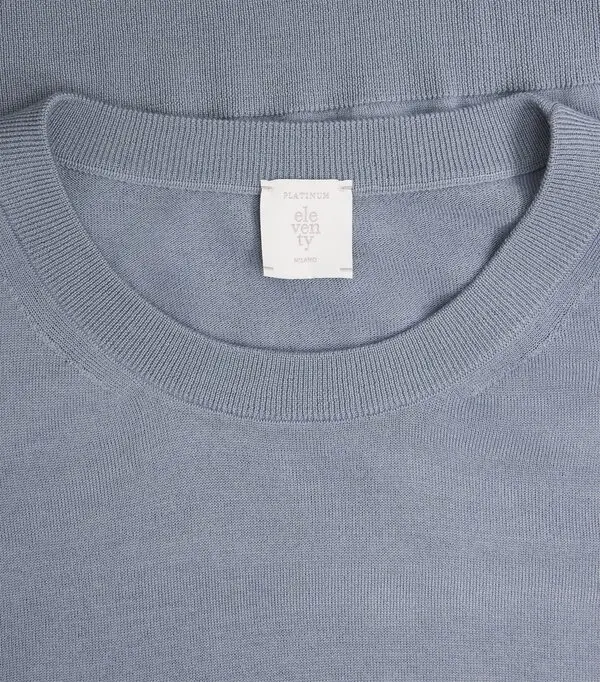 Eleventy Wool Crew-neck Sweater