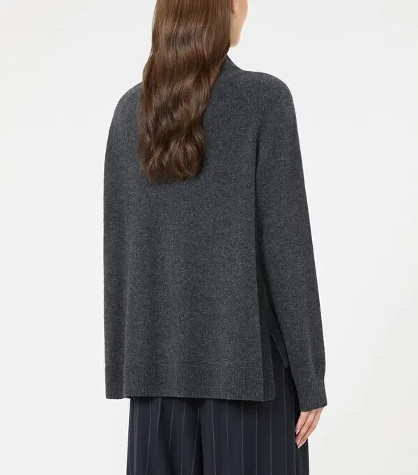 Max Mara Wool-cashmere Funnel-neck Sweater