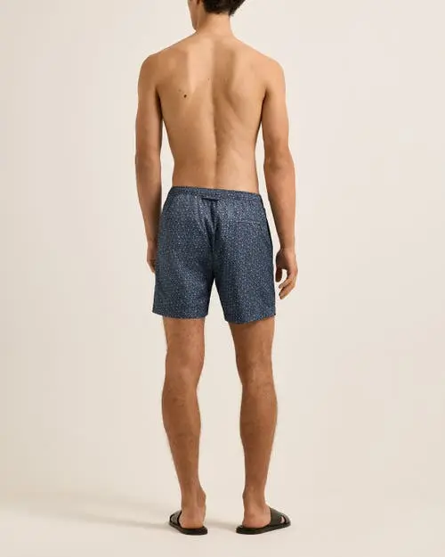 Orlebar Brown Bulldog Drawcord Mid Length Swim Shorts - Night Iris