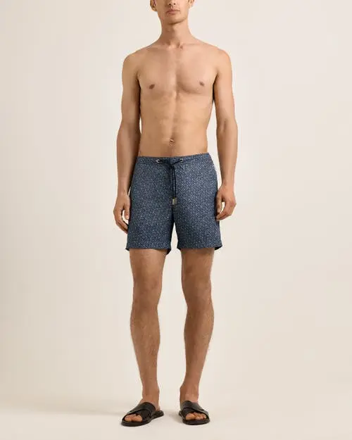 Orlebar Brown Bulldog Drawcord Mid Length Swim Shorts - Night Iris
