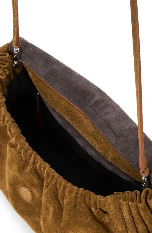 Staud Cy Suede Convertible Bag - Cigar