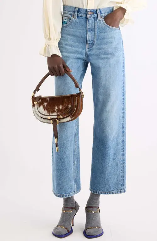 Chloé Marcie Genuine Calf Hair Shoulder Bag - Chocolate