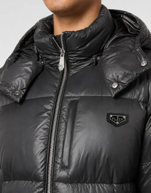 Philipp Plein Shiny Nylon Puffer Jacket
