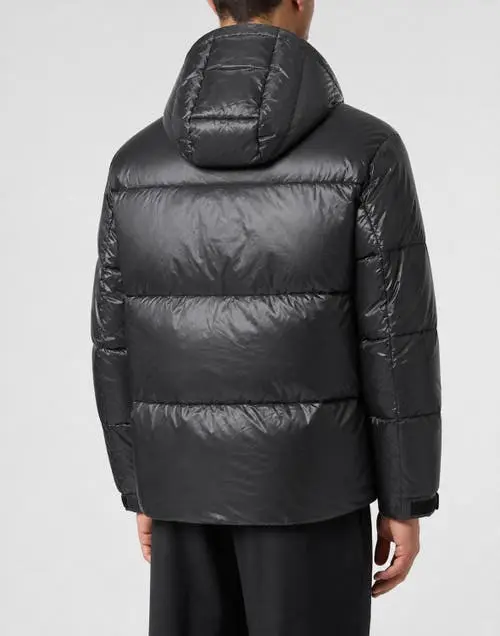 Philipp Plein Shiny Nylon Puffer Jacket