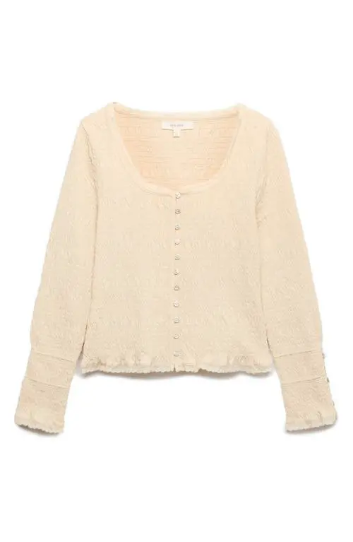 PER UNA BY M&S Smocked Cotton Jersey Top