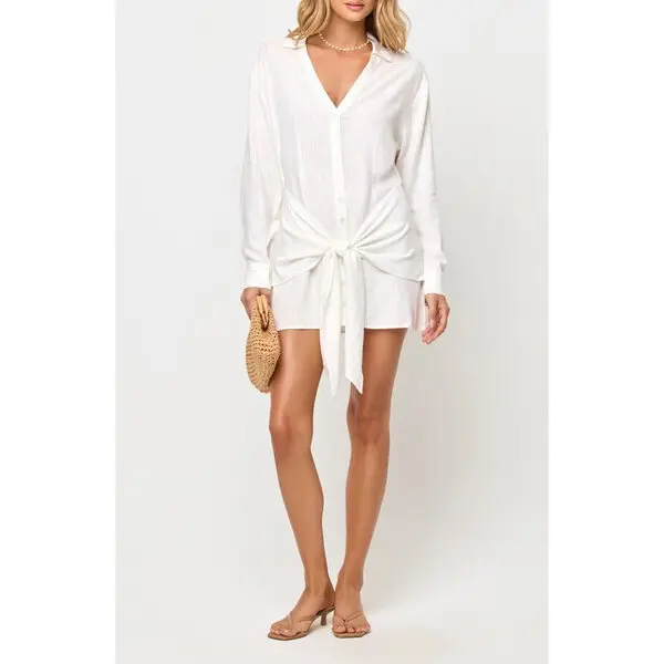 L*Space Vera Cover-up Minidress - Cream