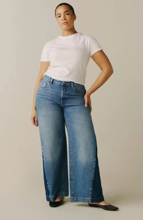 Warp + Weft Nce High Waist Wide Leg Jeans