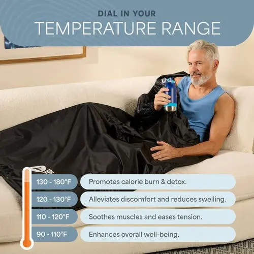 LIFEPRO Cozywrap Dual-zone Infrared Portable Sauna Blanket