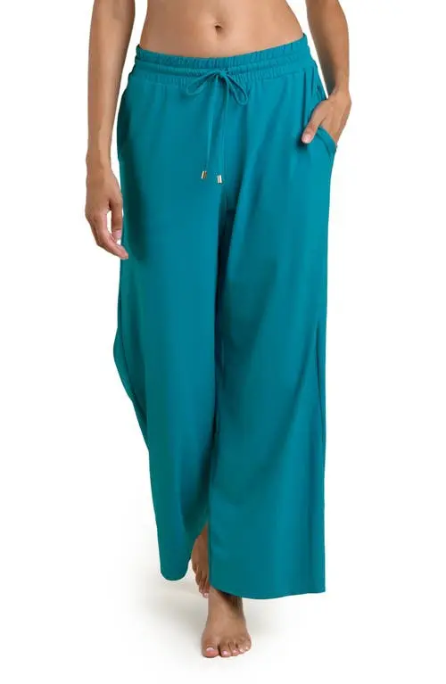 La Blanca Island Goddess Cover-up Pants - Tide