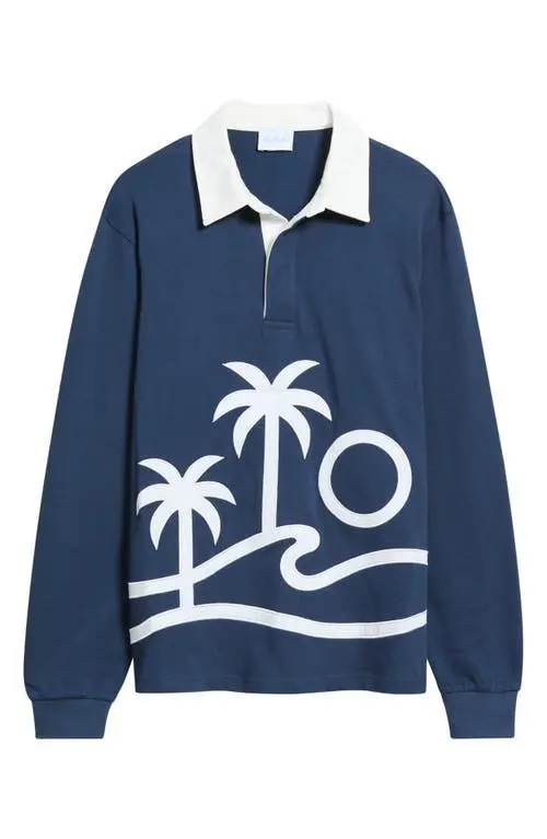 BLUE SKY INN Palms Cotton Rugby Shirt