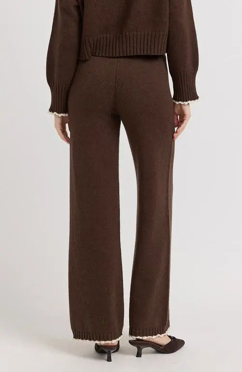 EN SAISON Victoria Drawstring Wide Leg Knit Pants