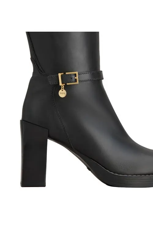 TOD'S Gomma Buckle Knee High Boot