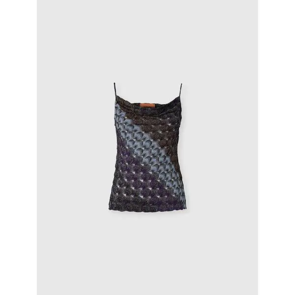 Missoni Lace Motif Top With Draped Neckline