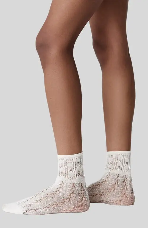 Swedish Stockings Erica Assorted 2-pack Pointelle Quarter Socks - Ivory