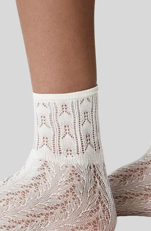 Swedish Stockings Erica Assorted 2-pack Pointelle Quarter Socks - Ivory