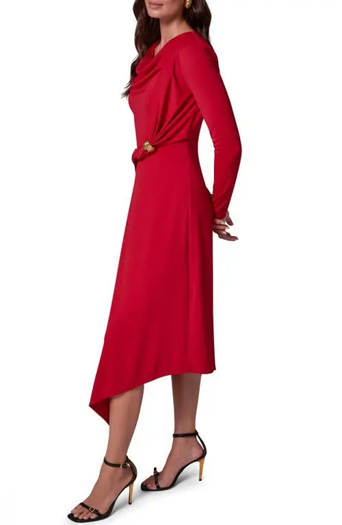 Donna Karan New York Long Sleeve Asymmetric Dress