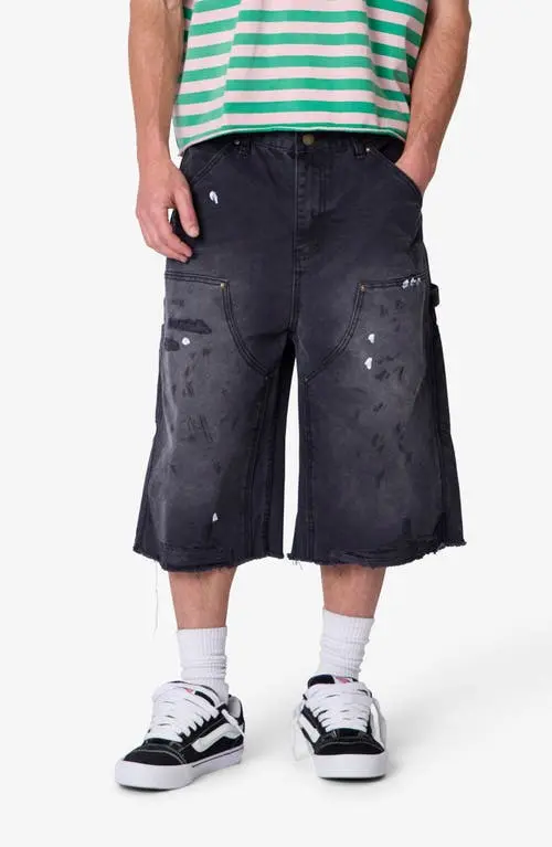 Mnml Ultra Baggy Distressed Work Shorts
