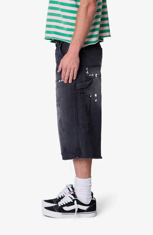 Mnml Ultra Baggy Distressed Work Shorts