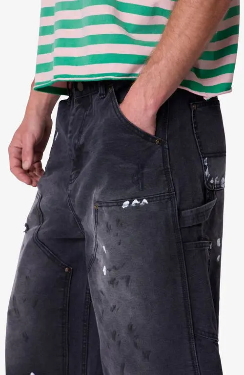 Mnml Ultra Baggy Distressed Work Shorts