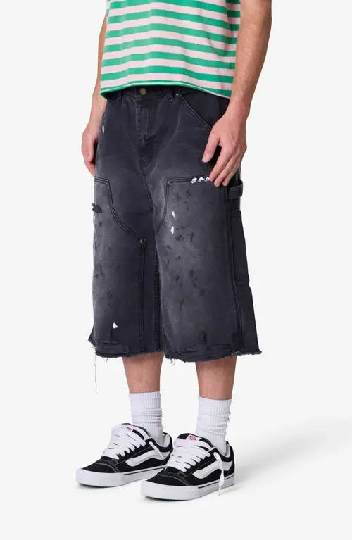 Mnml Ultra Baggy Distressed Work Shorts