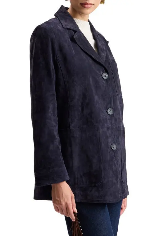 Avec Les Filles Suede Boyfriend Blazer