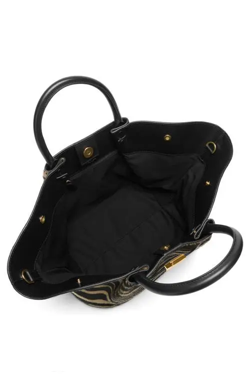 DEMELLIER The Midi New York Calf Hair Tote