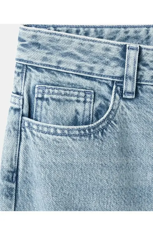 Mango Studded Low Rise Wide Leg Jeans