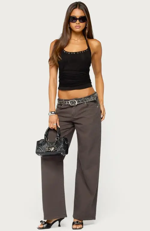 EDIKTED Piara Grommet Halter Top