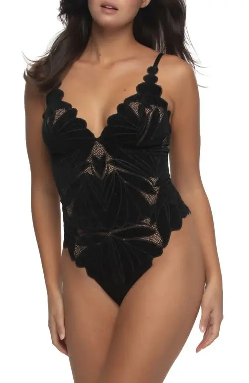 Felina Sienna Lace Thong Bodysuit