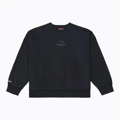 Mitchell & Ness Seattle Seahawks Core Essentials Micro Logo Fleece Sweatshirt