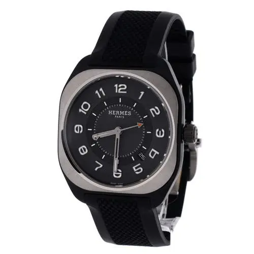 Hermès H08 Automatic Watch Titanium And Rubber 39