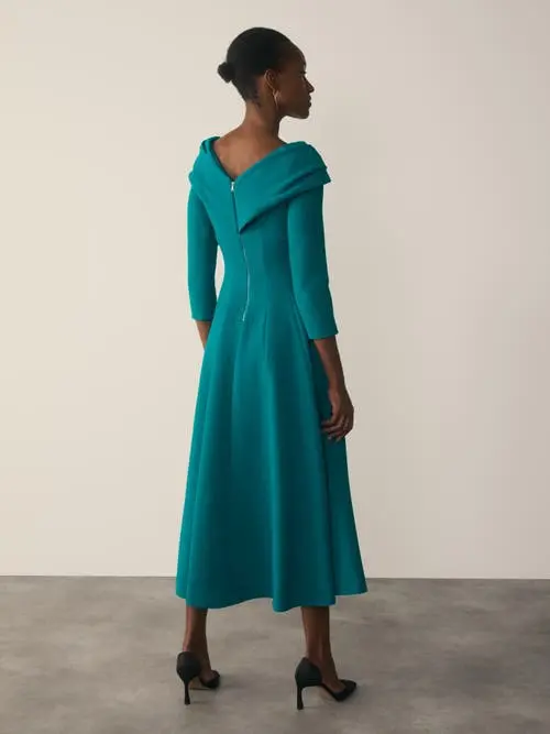 The Fold Palermo Midi Dress - Blue
