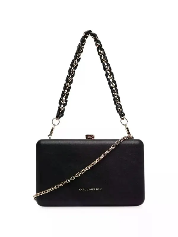 Karl Lagerfeld K/soirée Minaudière Pin-embellished Clutch Bag