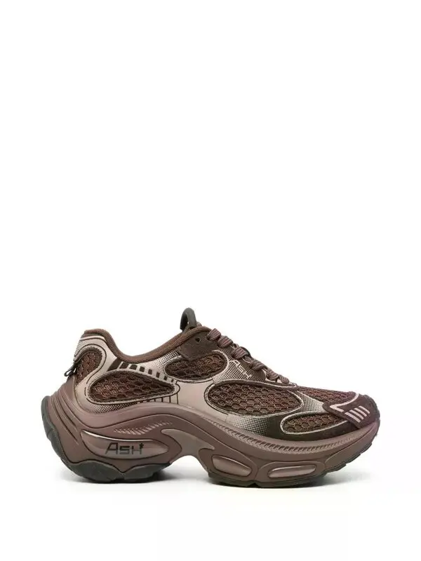 Ash Dragon Panelled Chunky Sneakers - Brown