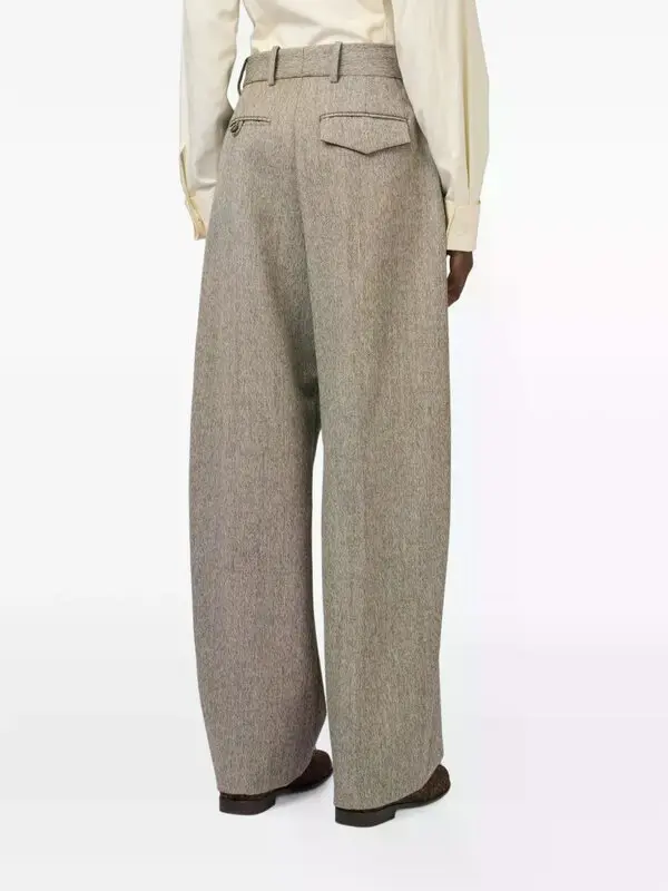 TOD'S Trousers In Mouliné Wool Twill Fabric