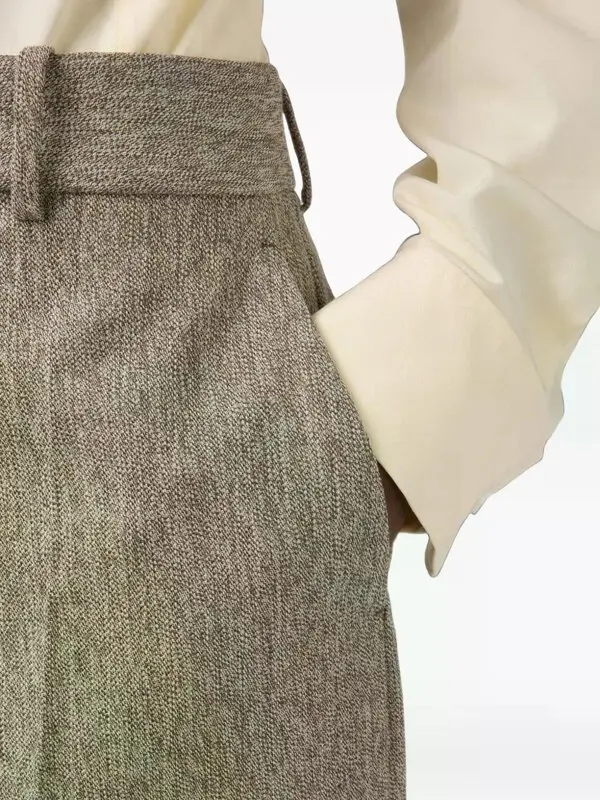 TOD'S Trousers In Mouliné Wool Twill Fabric