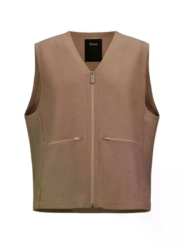 Herno Brushed-finish V-neck Gilet
