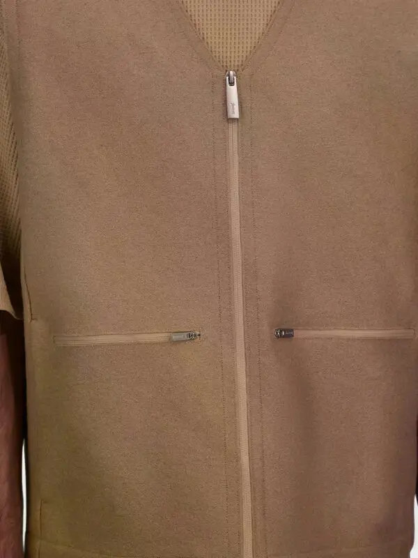 Herno Brushed-finish V-neck Gilet