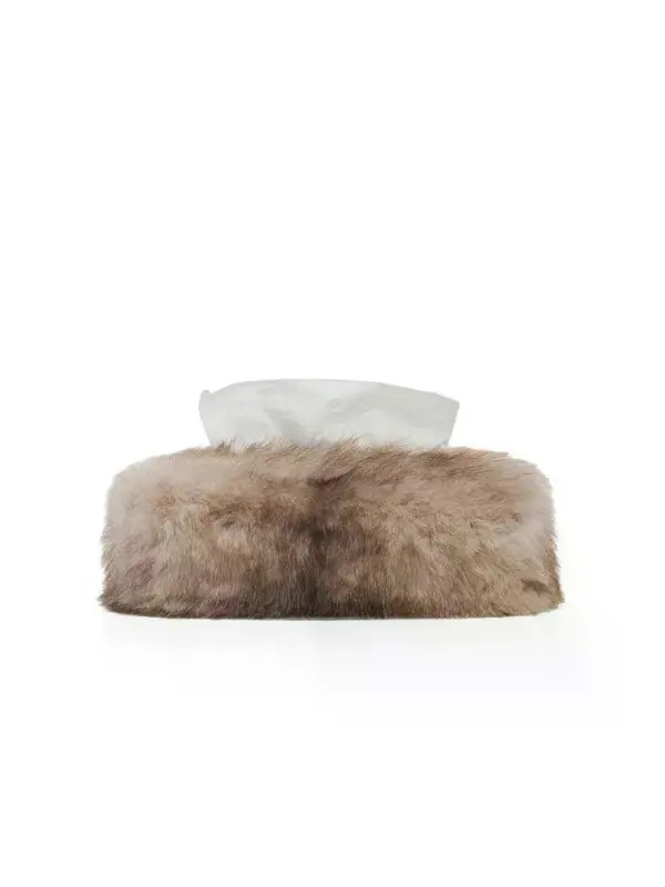 Apparis Davey Faux-fur Tissue Box Cover