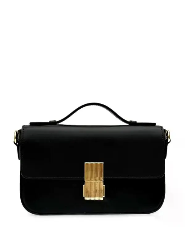 APATCHY LONDON Flora Gold-clasp Leather Tote Bag