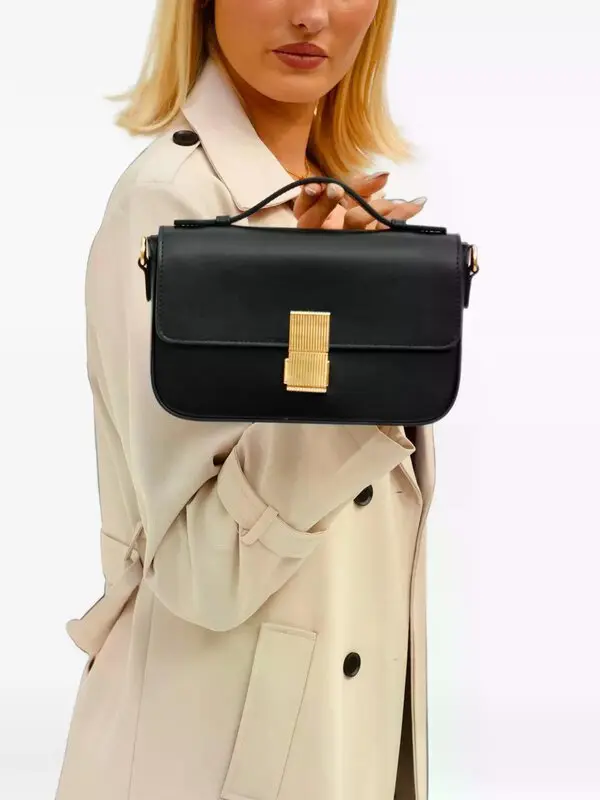 APATCHY LONDON Flora Gold-clasp Leather Tote Bag