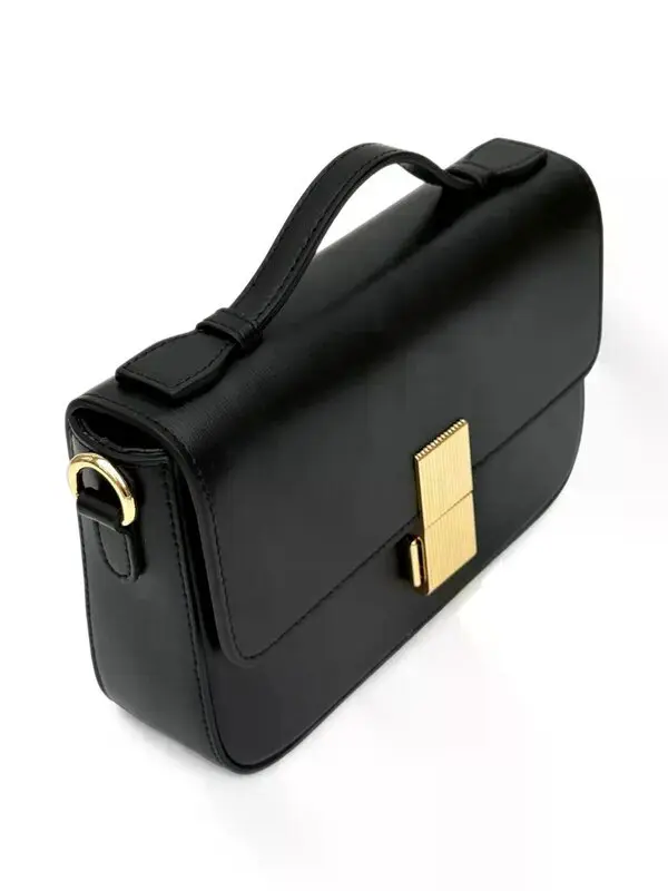 APATCHY LONDON Flora Gold-clasp Leather Tote Bag
