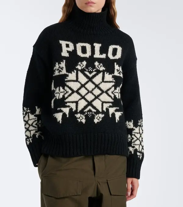 Polo Ralph Lauren Intarsia Wool Turtleneck Sweater