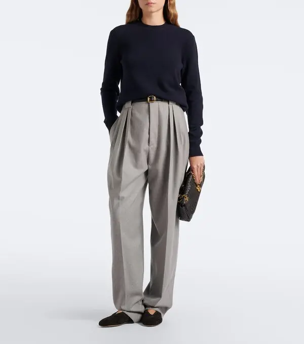 Bottega Veneta Intrecciato Suede Ballet Flats
